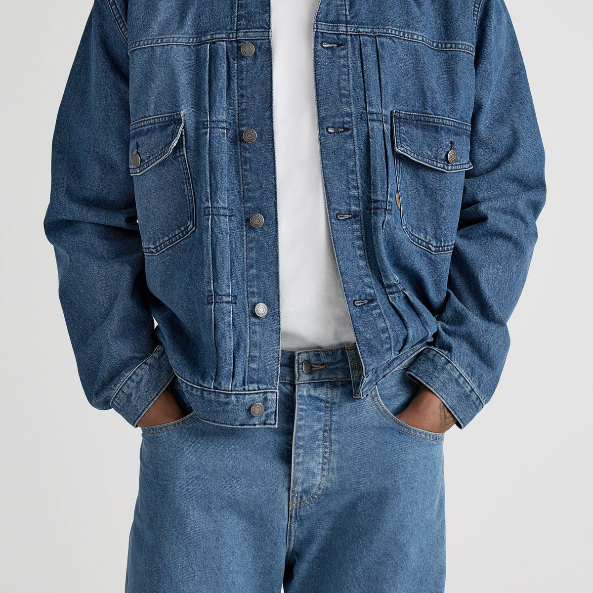 Sustainable jeans | Benny Denim Jacket - Medium Stone | MUD Jeans