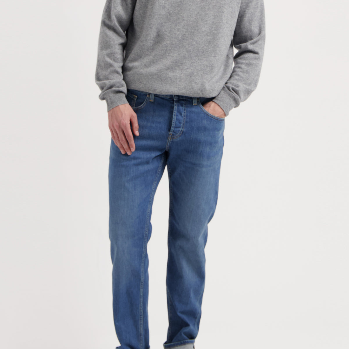 Sustainable Jeans | Hank Mid Tapered - Medium Heritage | MUD Jeans