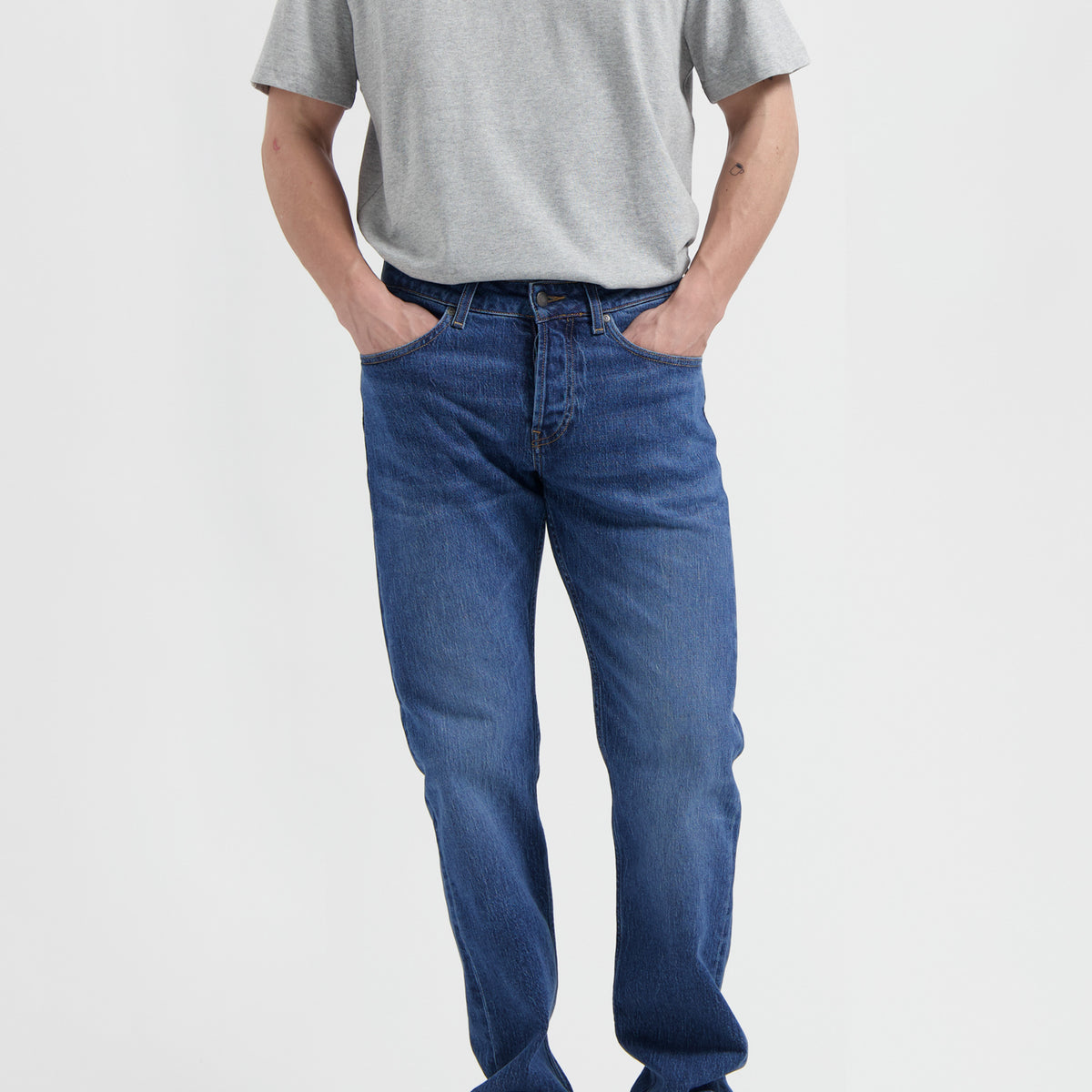 Sustainable jeans | Hank Mid Tapered - Medium Stone | MUD Jeans