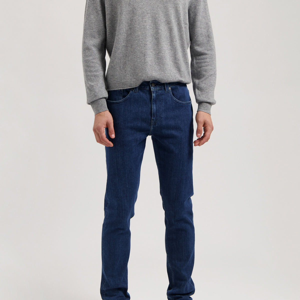 Sustainable Jeans | Rick Mid Slim - Stone Indigo | MUD Jeans